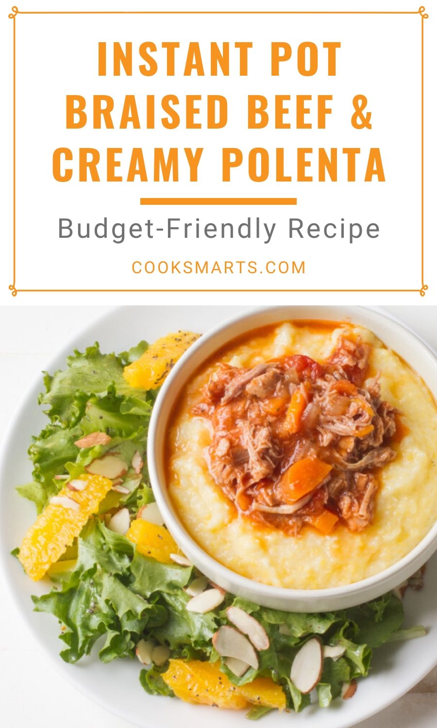 Instant Pot Braised Beef Recipe with Creamy Polenta | Cook Smarts
