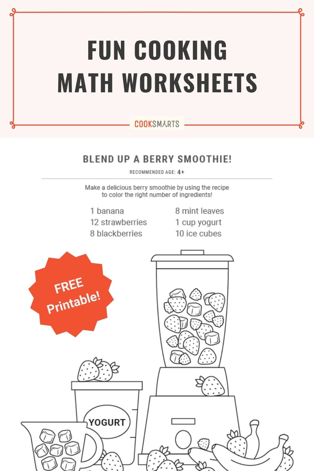 Fun Activities with Math Do Exist! (Free Printable Cooking Math ...